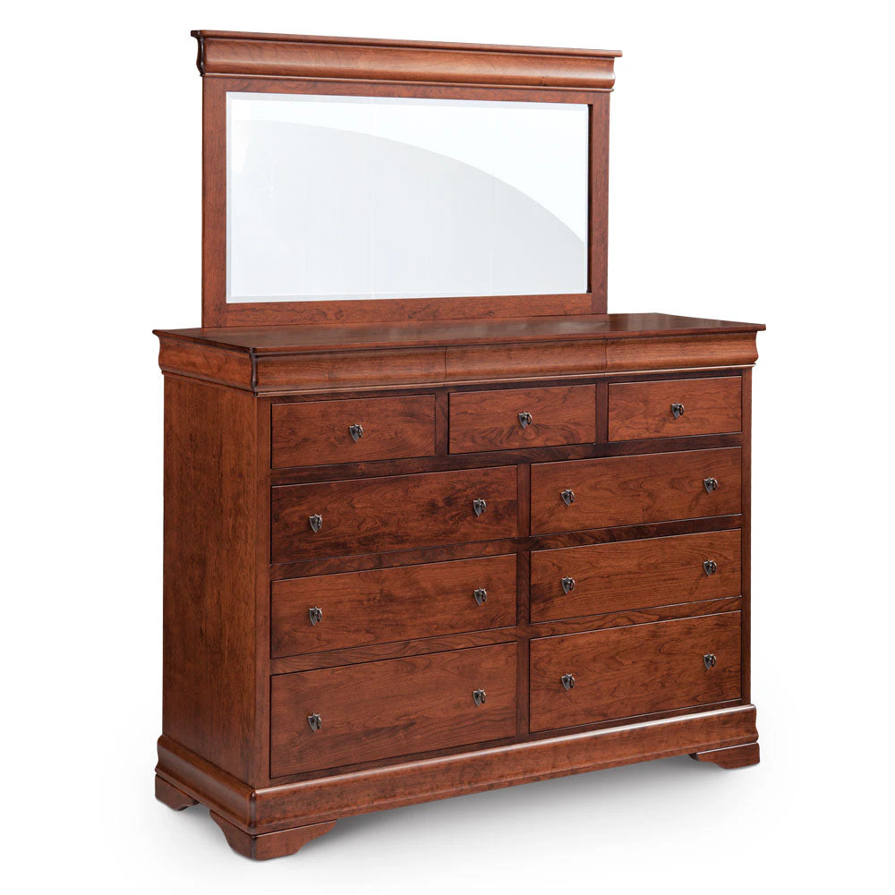 Simply Amish MELPSBM Louis Philippe Bureau Mirror, 54" - Hickory Park ...